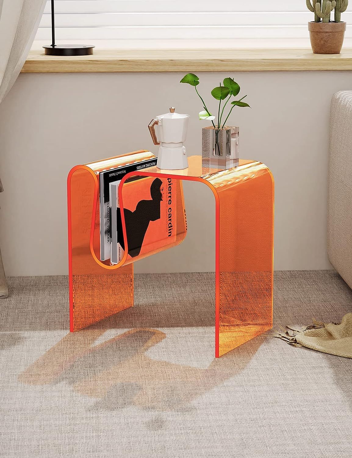 Artistic Acrylic Side Table Designs for Contemporary Spaces - YONOHOME