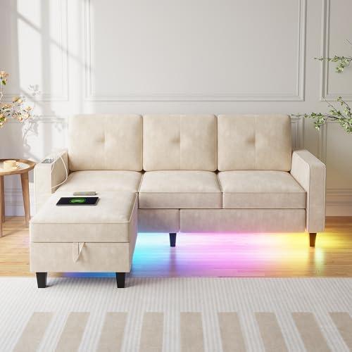 Discovering Comfort: Our Review of the Lvifur LED Sectional ...