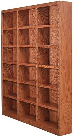 Exploring the Elegance: Our Review of the 84-Inch Oak Bookcase - YONOHOME